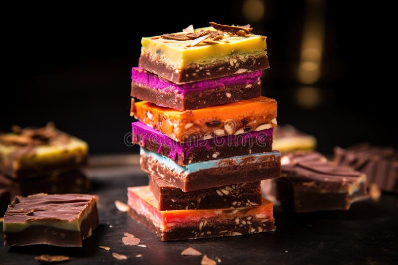 A Close-up of Stacked Barfi Pieces Stock Photo - Image of food, barfi ...