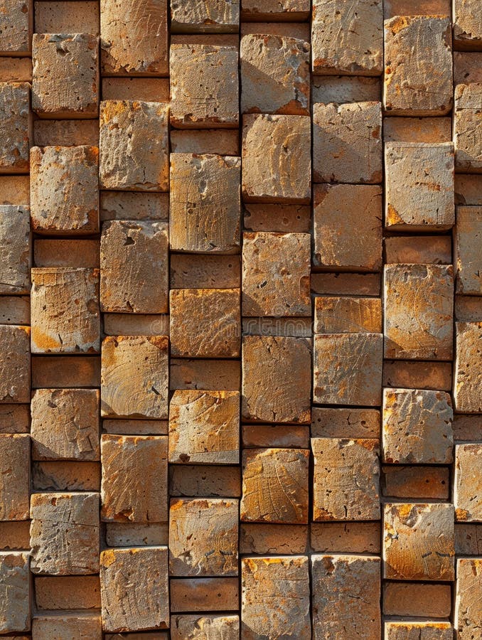 Stacked Red Clay Bricks for Construction Stock Image - Image of ...