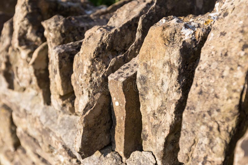 Close Up of Stacked and Lined Up or Large Old Stones To Form a W Stock ...