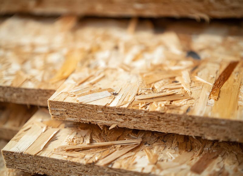 Stacked Osb Wood Sheets Close Up for Building Construction Material ...