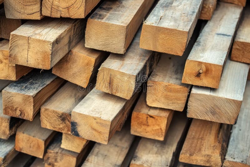 Varied Wood Texture Stacked Blocks. AI Generated Stock Illustration ...