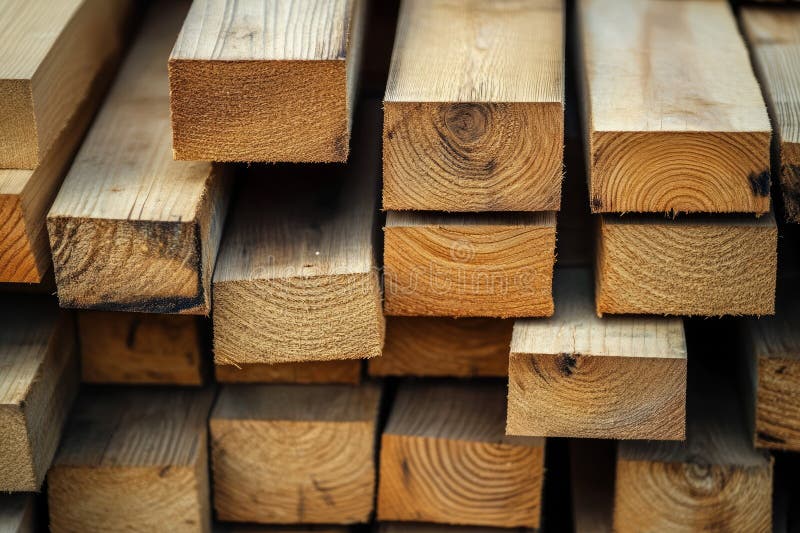 Varied Wood Texture Stacked Blocks. AI Generated Stock Illustration ...