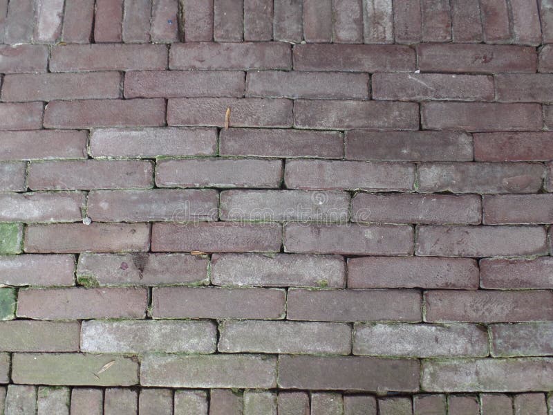 Close Up of a Staggered Red Brick Path Stock Image - Image of bricks ...