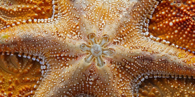 Close-Up Starfish Organic Texture Detail Stock Illustration ...