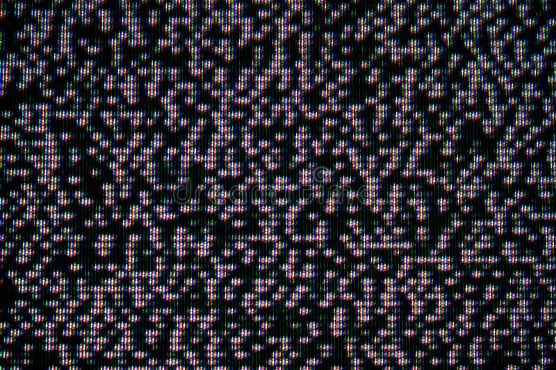 Close Up Of Static On A TV Display Stock Photo - Image of electronics ...