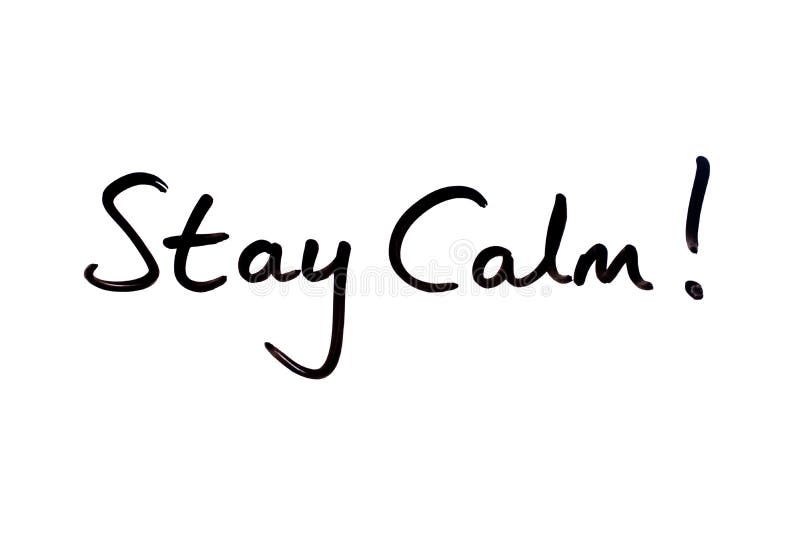 Stay Calm Lettering on Abstract Paint Splash Stock Vector ...