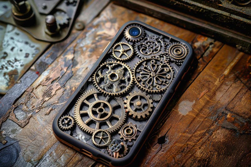 Steampunk Smartphone Case Stock Illustrations – 15 Steampunk Smartphone ...