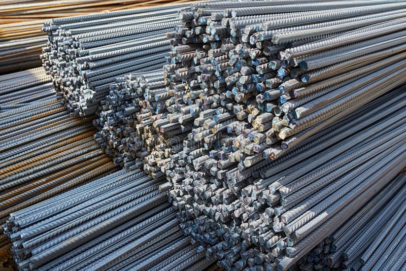 Close-up of steel bars stock image. Image of material - 217365777