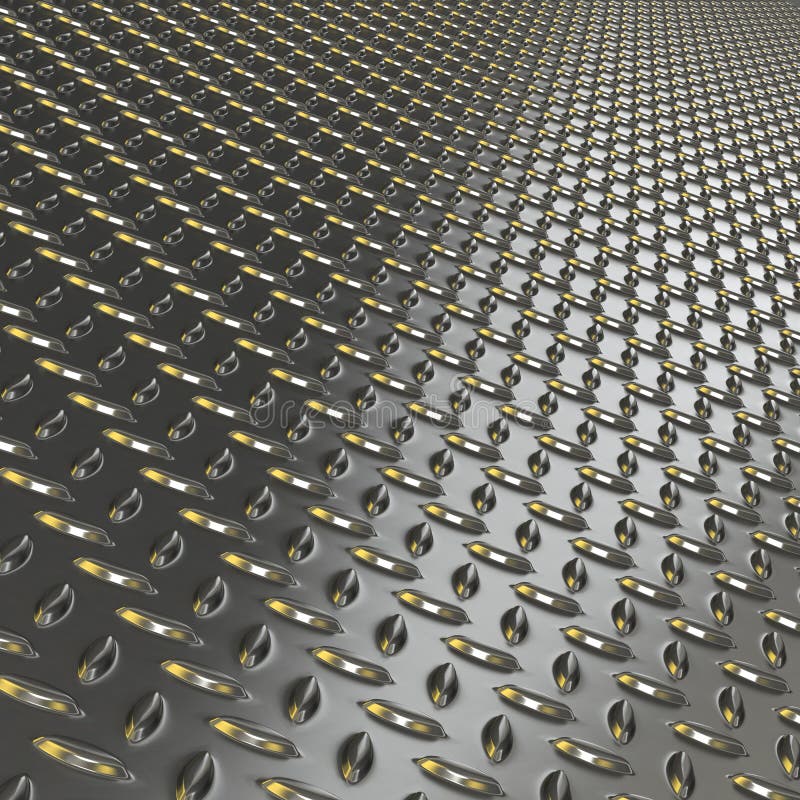 Close Up of Steel Diamond Pattern Plate Stock Illustration ...