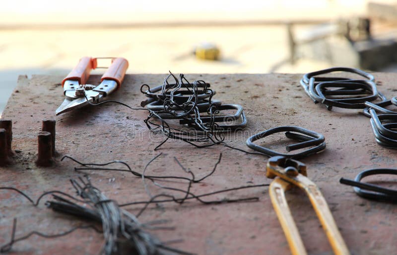 Steel Pliers Wire for Construction.Equipment Technician Stock Photo ...