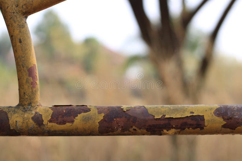 Close-up of Steel Rail with Rust. Stock Image - Image of rust, nature ...