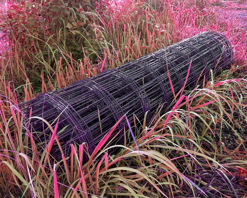 Close-up of a Steel Wire Mesh Grid. Stock Image - Image of construction ...