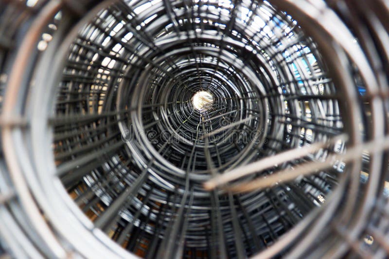 Close Up of Steel Wire Mesh Net Roll for Structural and Construction ...
