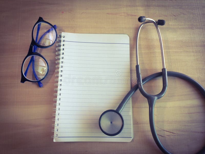 Close up stethoscopes stock photo. Image of desk, examination - 130944344