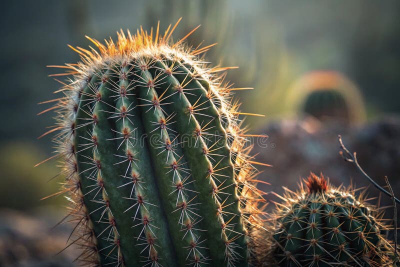 Close-up Still Life with Cactus Plan - Generated by Ai Stock ...