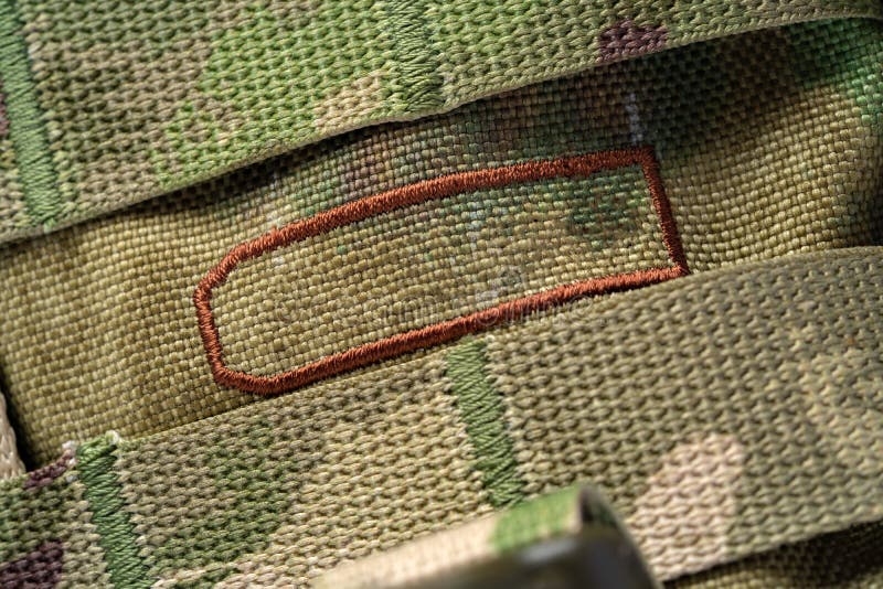 Close Up Still Life of a Green Army Tactical Backpack Stock Image ...