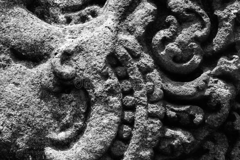Close Up of Stone Relief for Background Stock Photo - Image of grunge ...