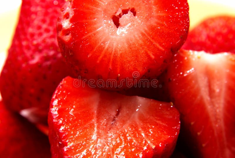 Close-up of strawberries stock photo. Image of delicious - 3570526