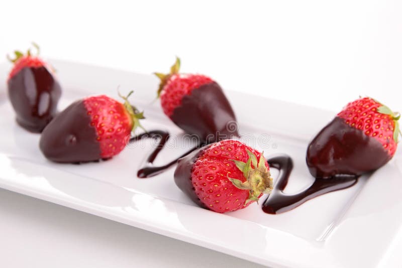 Strawberry and chocolate stock photo. Image of freshness - 30207094