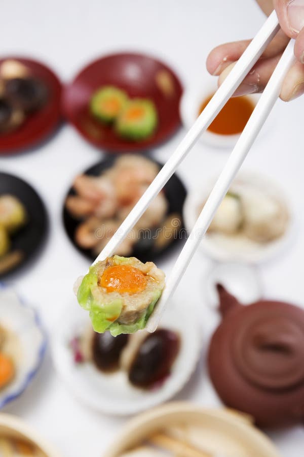 Close Up Stream Dim Sum Chinese Food Stock Photo - Image of container ...