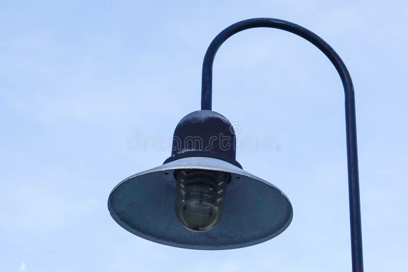 Close up street lamp stock photo. Image of light, blue - 78198618