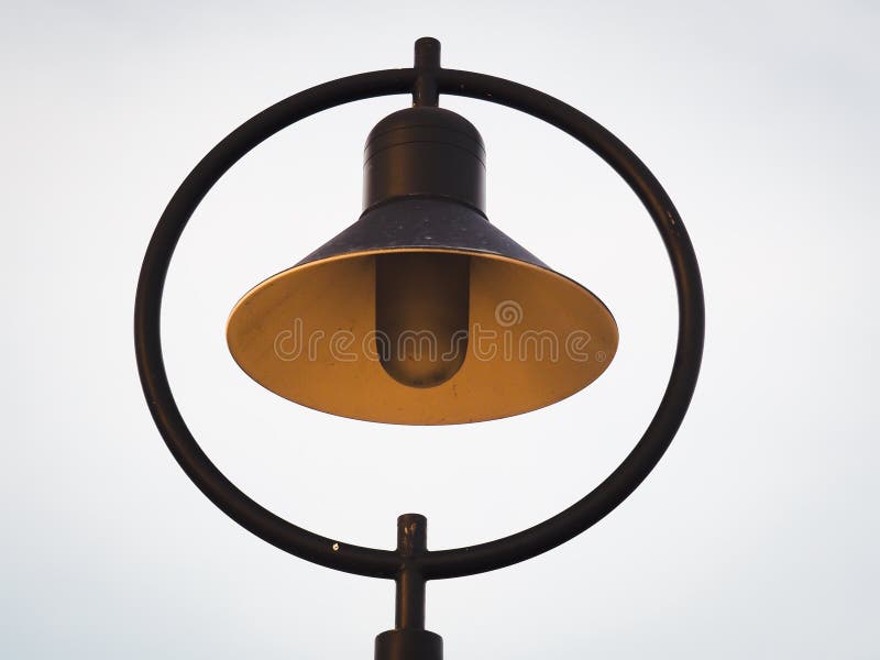 Close Up of Street Lamp stock photo. Image of bright - 66125620