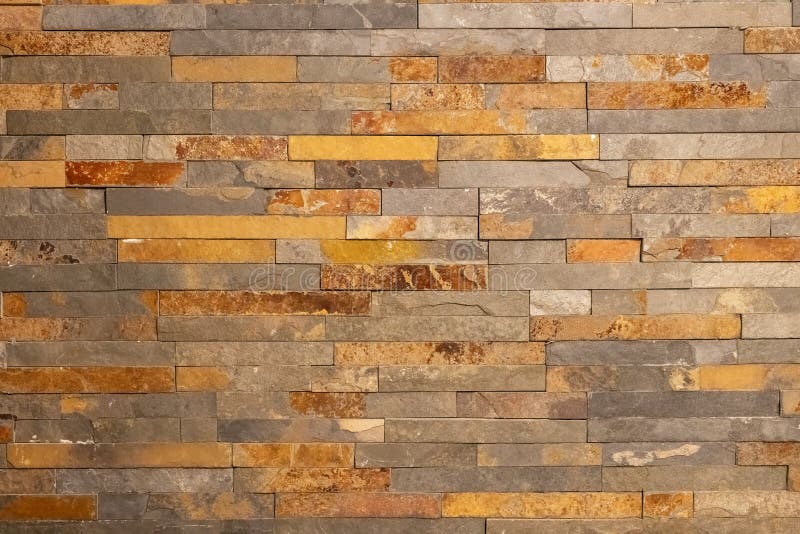 Close Up Stripe Stone Wall Pattern Background Design Stock Image ...