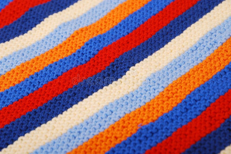 Close-up of Striped Diagonal Knitted Cloth. Stock Photo - Image of ...