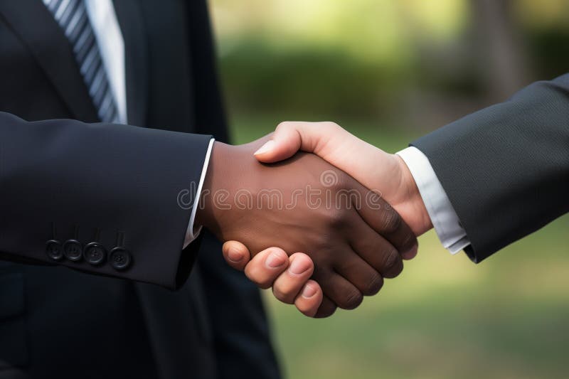 Close-up of Strong Male Handshake Stock Illustration - Illustration of ...