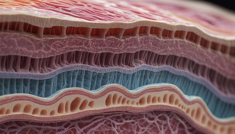 Close-up of the Structure and Composition of the Different Layers of ...