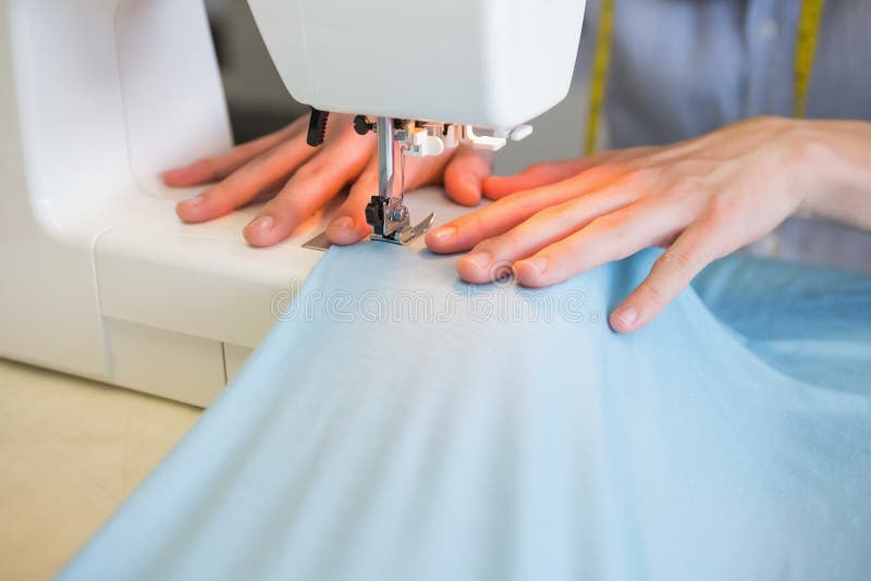 Close Up of Student Using Sewing Machine Stock Photo - Image of hipster ...