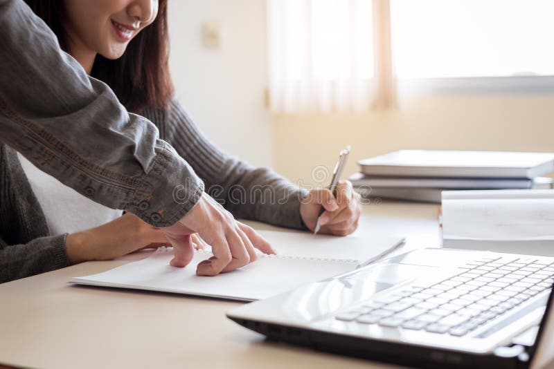 Close-up Boy Studying at Home with Tablet and Doing School Homework ...