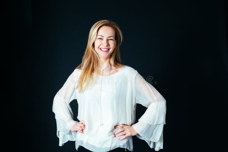 Close Up Portrait Of A Beautiful Woman Stock Image Image Of