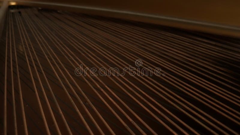 Close Up Studio Shot of Classical Piano. Shot Inside the Piano with ...