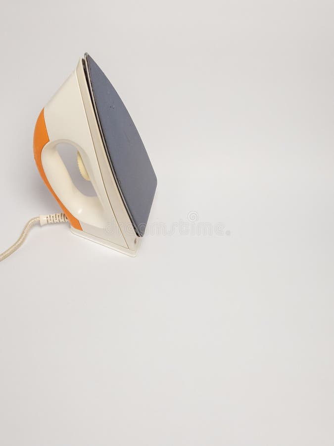 Modern Electric Iron Isolated on White Background for Ironing Clothes ...