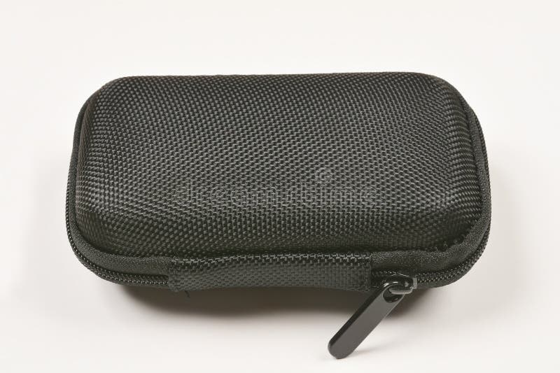 Small black zippered case stock photo. Image of view - 363292228