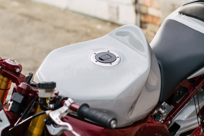 A Close Up of Stunt Motorcycle Tank Stock Image - Image of engine ...