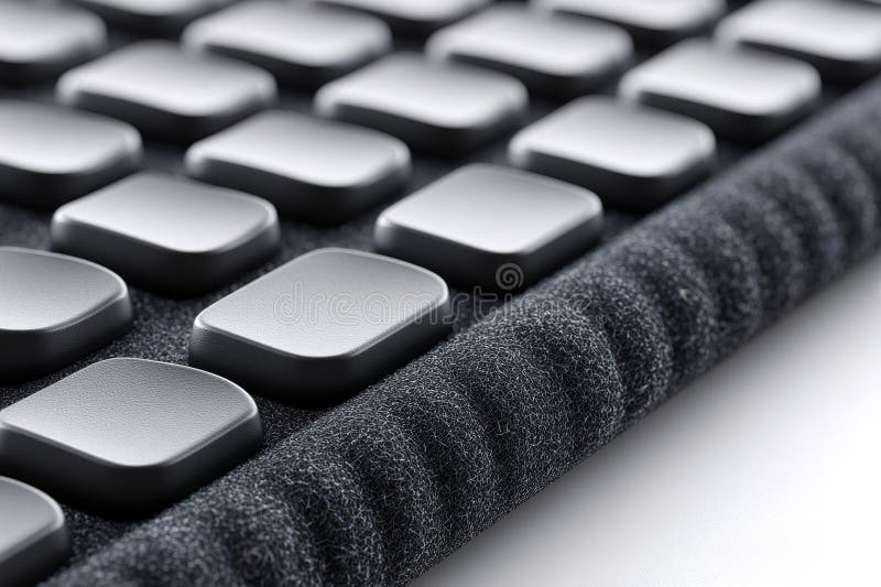 Close-up View of a Modern Keyboard Showcasing Sleek, Rounded Keys and ...