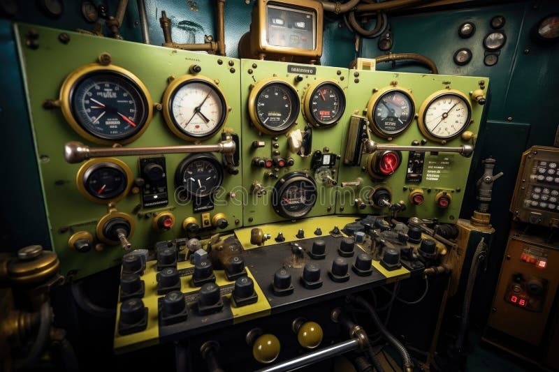 Submarine Control Panel Stock Illustrations – 124 Submarine Control ...