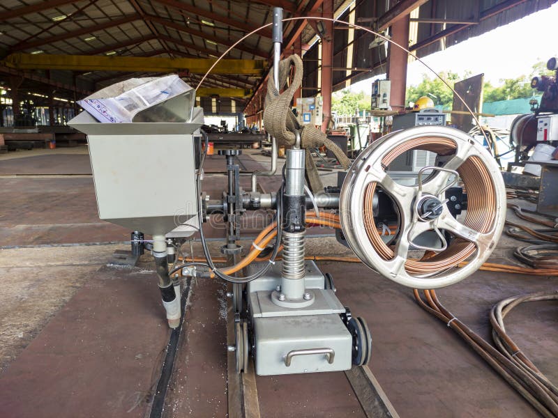 Close-up a Submerged Arc Welding Machine in Workshop Editorial ...