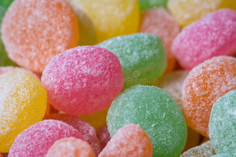 Close Up of Sugar Coated Candy with Various Colors Stock Photo - Image ...