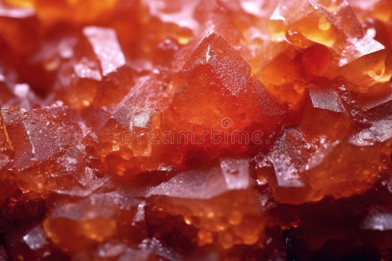 Close-up of Sugar Crystals on a Candy Surface Stock Illustration ...
