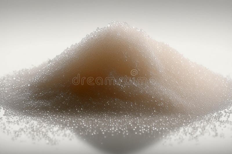 Close-up of a Sugar Pile on White Background Stock Illustration ...