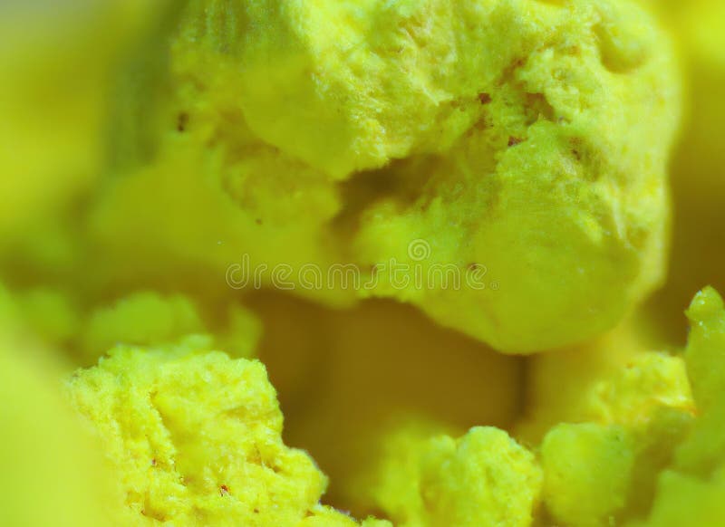 Close Up of Sulfur Created Using Generative Ai Technology Stock ...