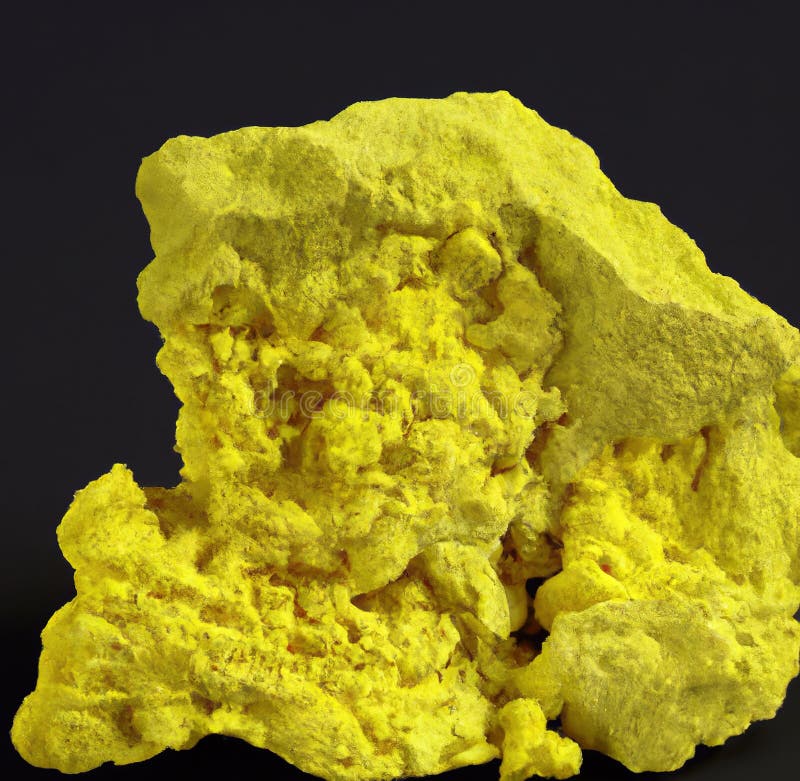 Close Up of Sulfur Created Using Generative Ai Technology Stock ...