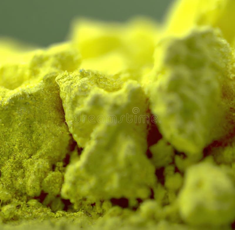 Close Up of Sulfur Created Using Generative Ai Technology Stock ...