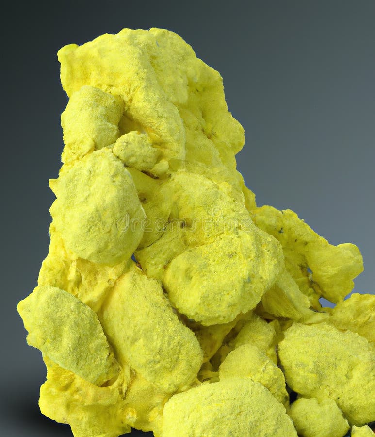 Close Up of Sulfur Created Using Generative Ai Technology Stock ...