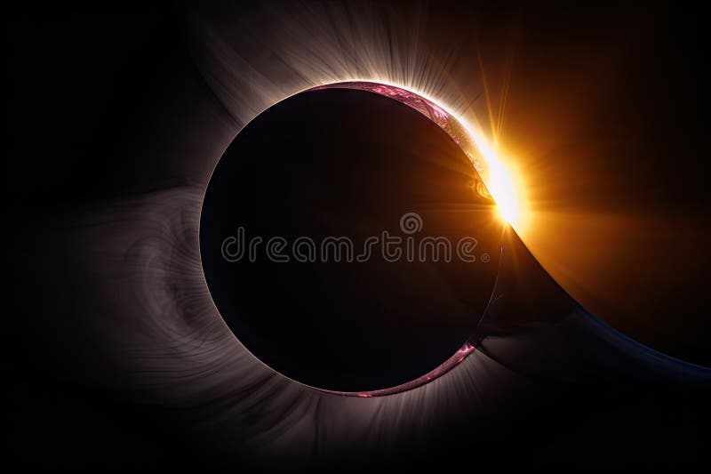 Close-up of the Sun during an Eclipse, with Its Corona Visible Stock ...