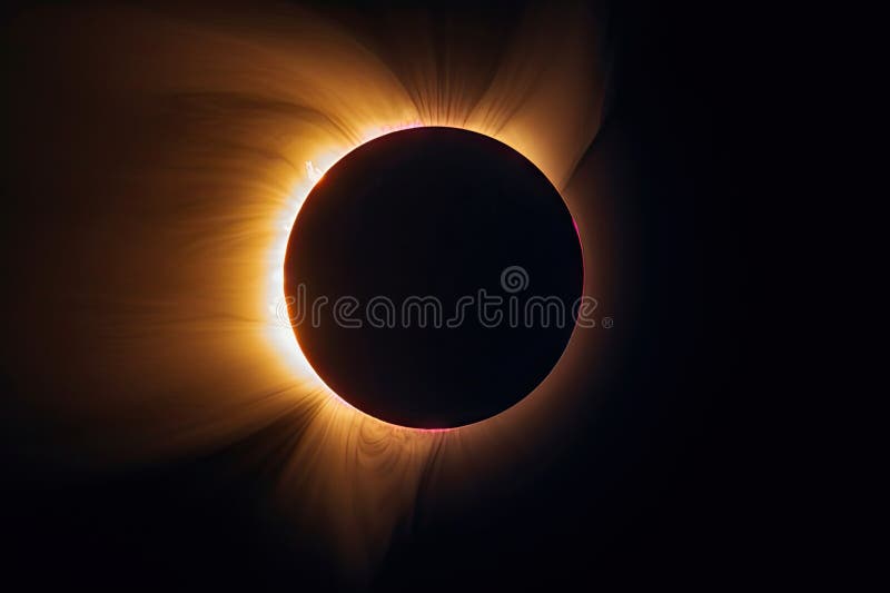 Close-up of the Sun during an Eclipse, with Its Corona Visible Stock ...