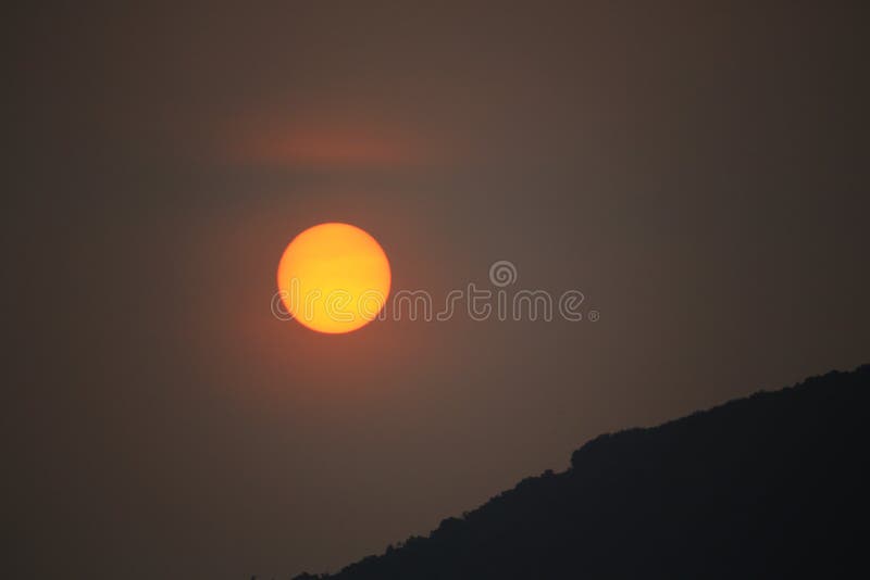 A Close Up of the Sun, the Sun Set Concept Stock Photo - Image of ...